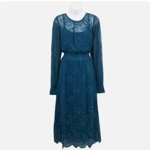 Spirit Of Grace | Dresses | Spirit Of Grace Smocked Floral Lace Dress S ...